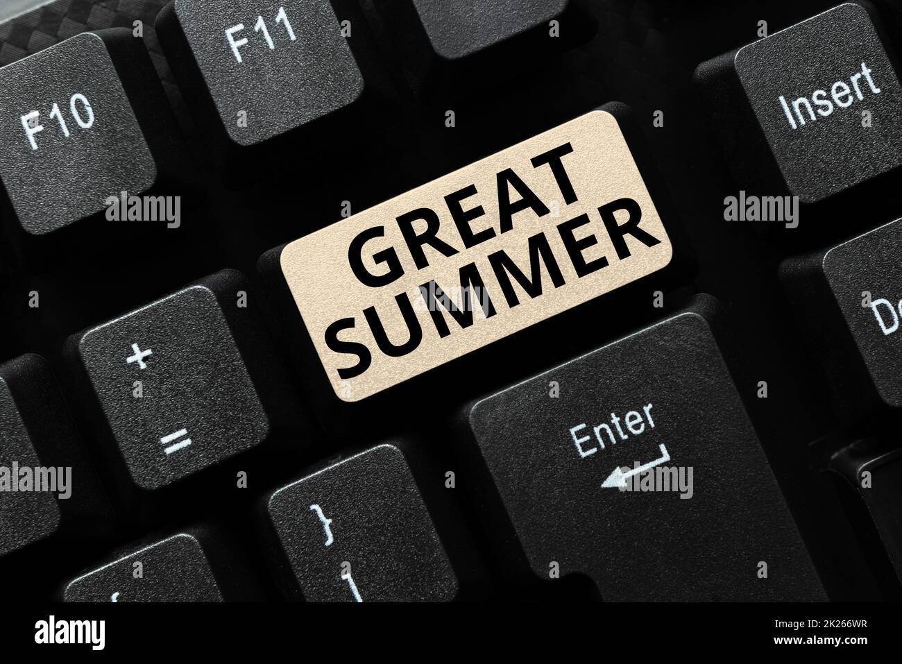 Text caption presenting Great Summer. Word for Having Fun Good Sunshine ...