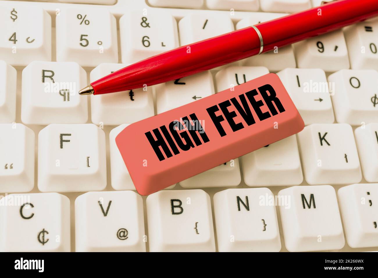 Writing displaying text High Fever. Business idea medical condition ...