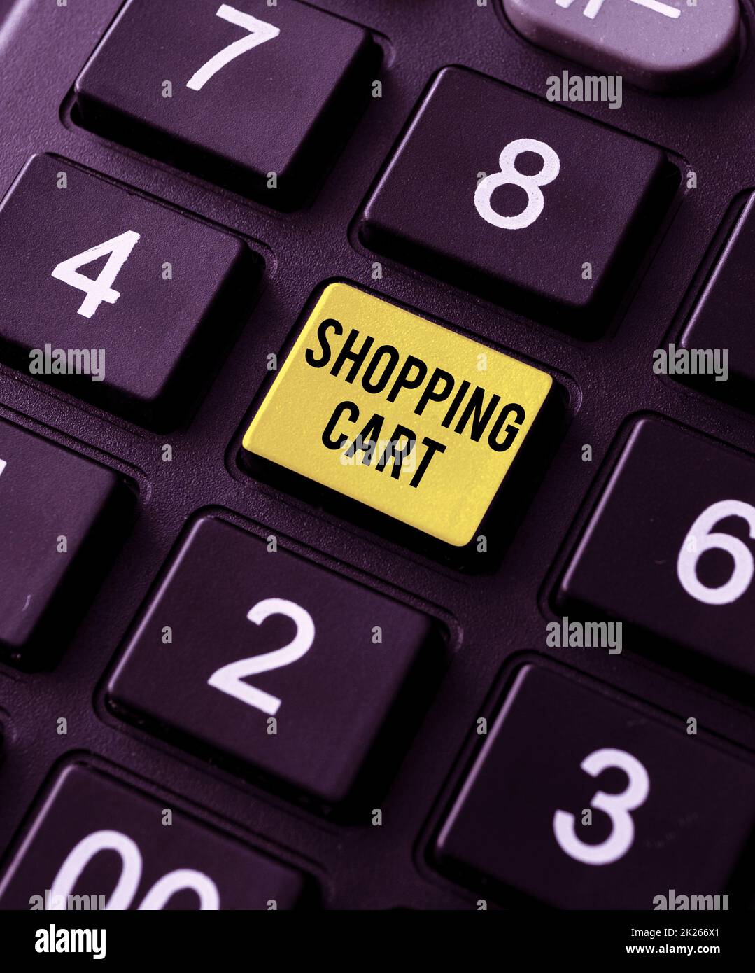 Text caption presenting Shopping Cart. Business overview Case Trolley ...