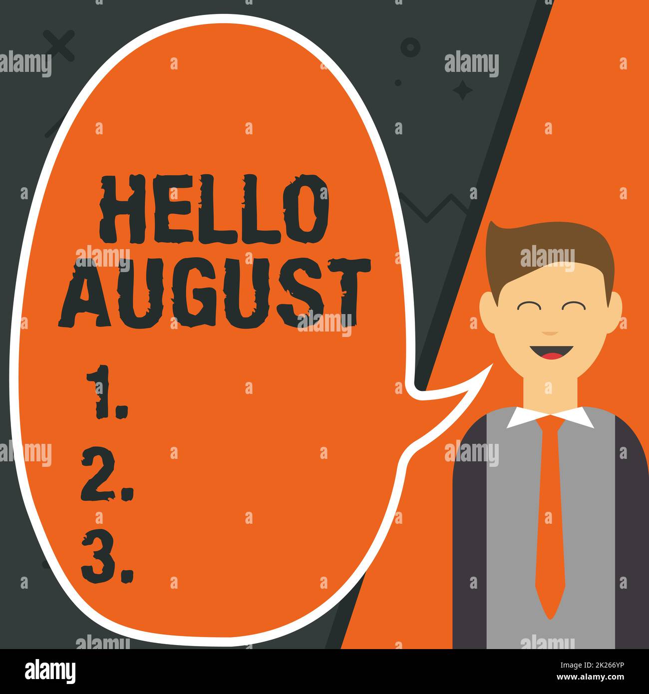 Text sign showing Hello August. Word Written on a positive greeting for ...