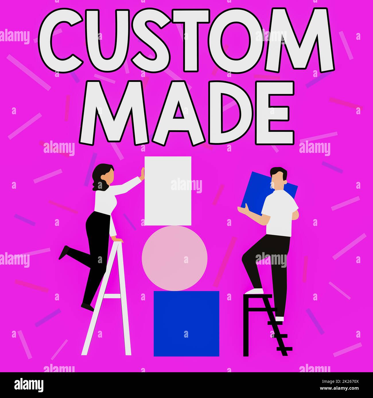 Sign displaying Custom Made. Conceptual photo personalized object built ...