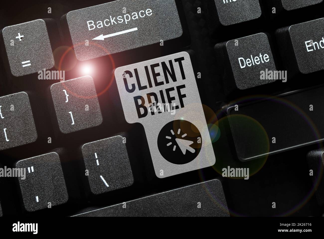 Inspiration showing sign Client Brief. Internet Concept the document ...