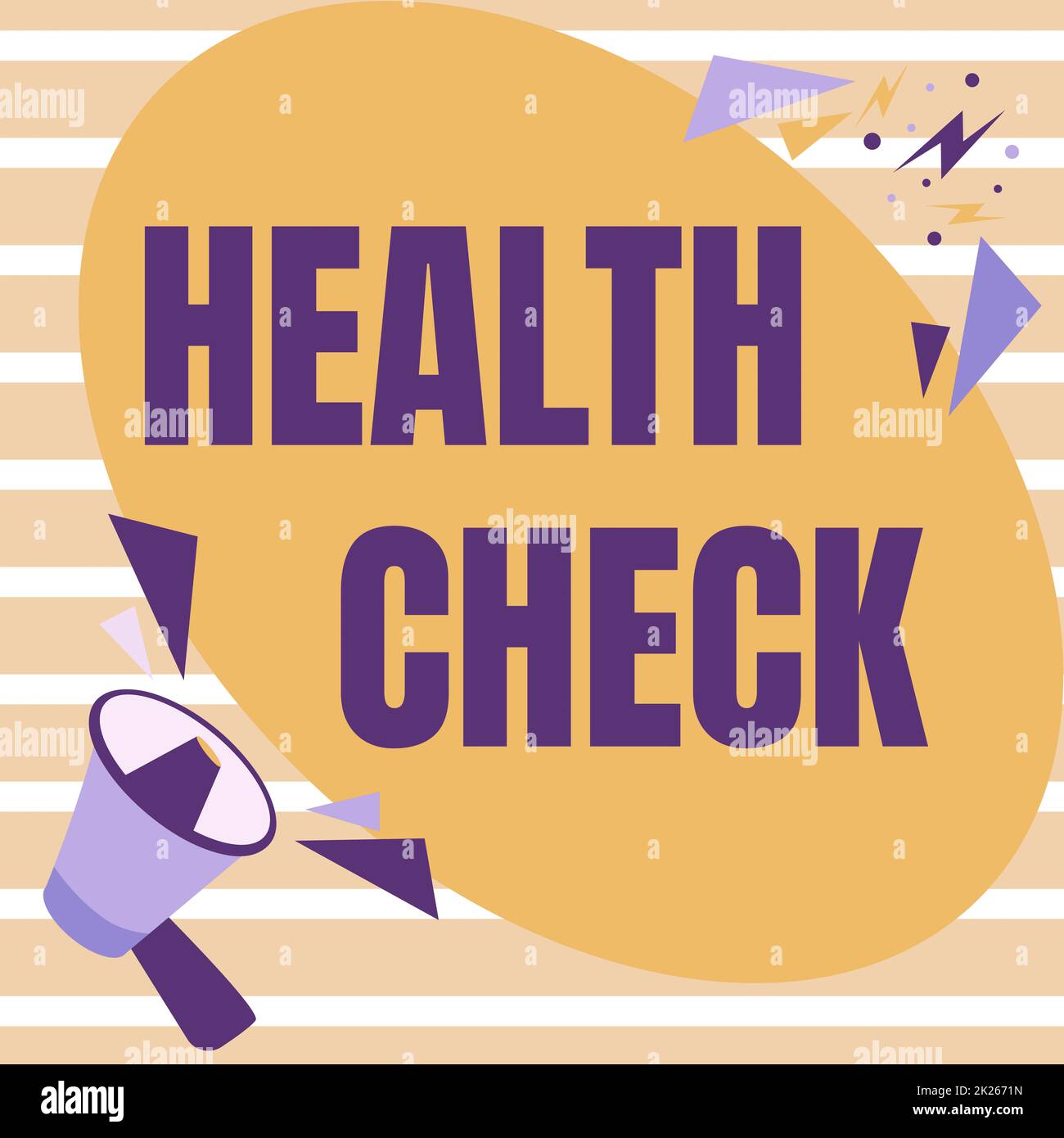 Text sign showing Health Check. Concept meaning Medical Examination ...