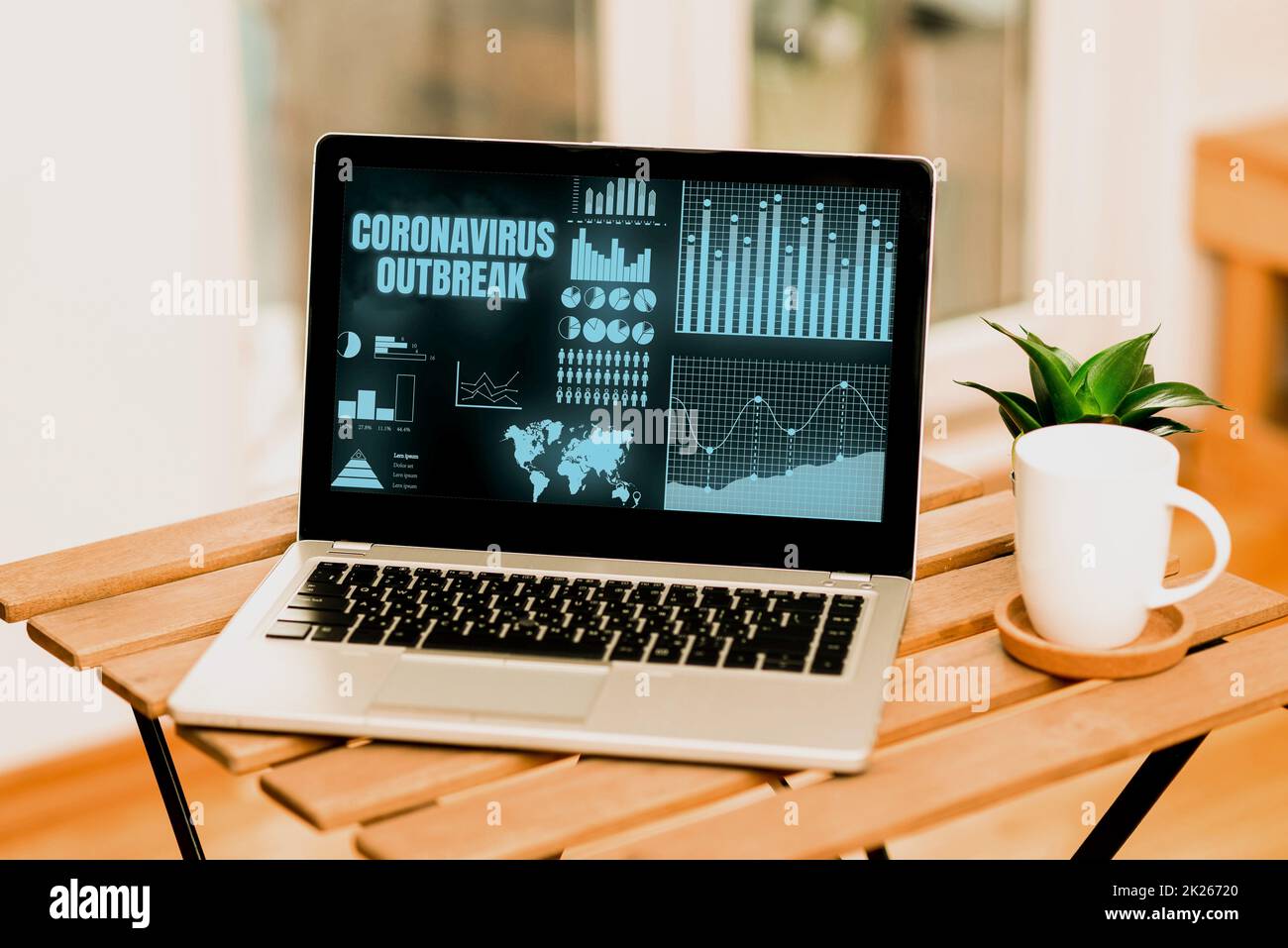 Text showing inspiration Coronavirus Outbreak. Conceptual photo ...