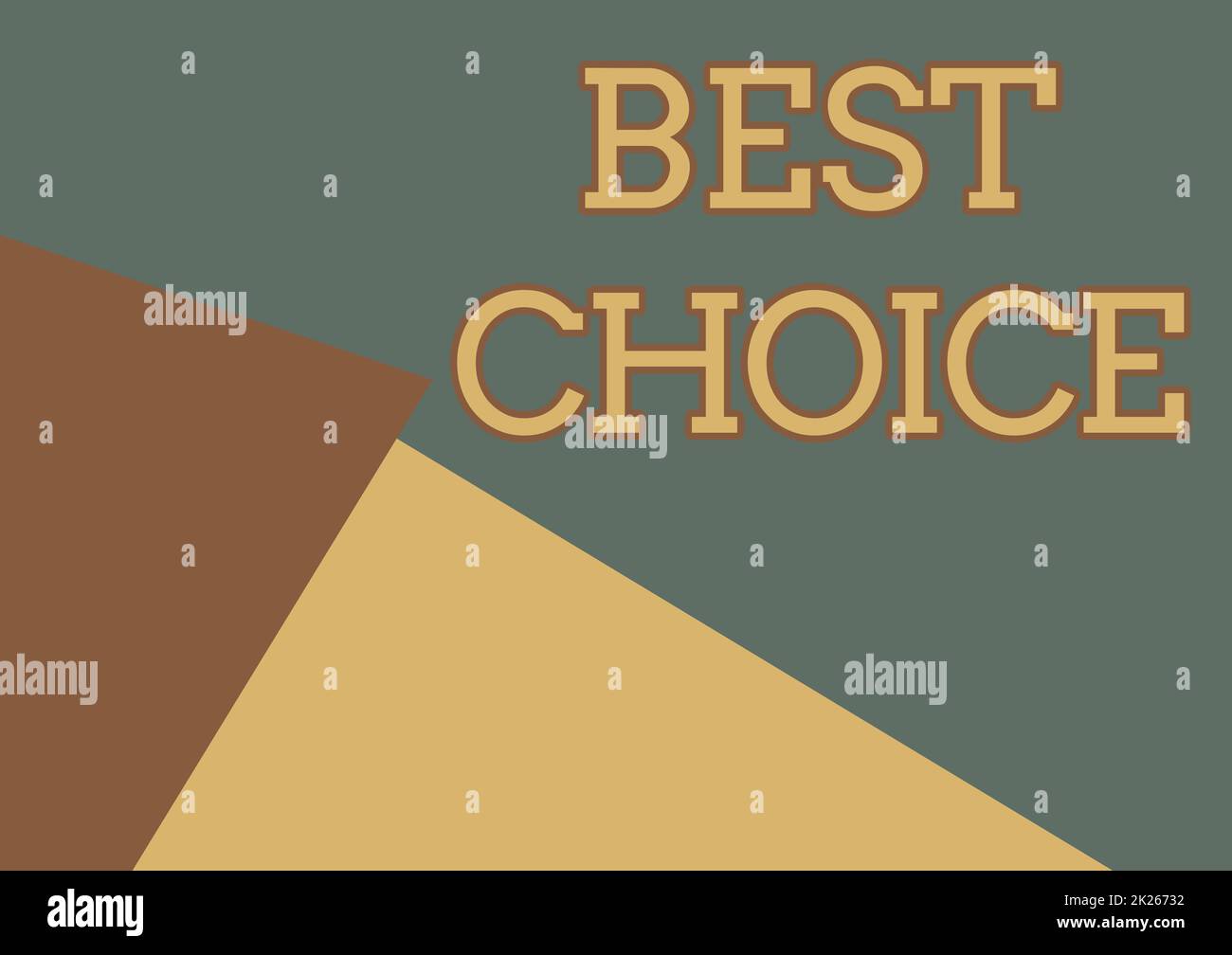 Conceptual caption Best Choice. Word Written on defined to be the best ...