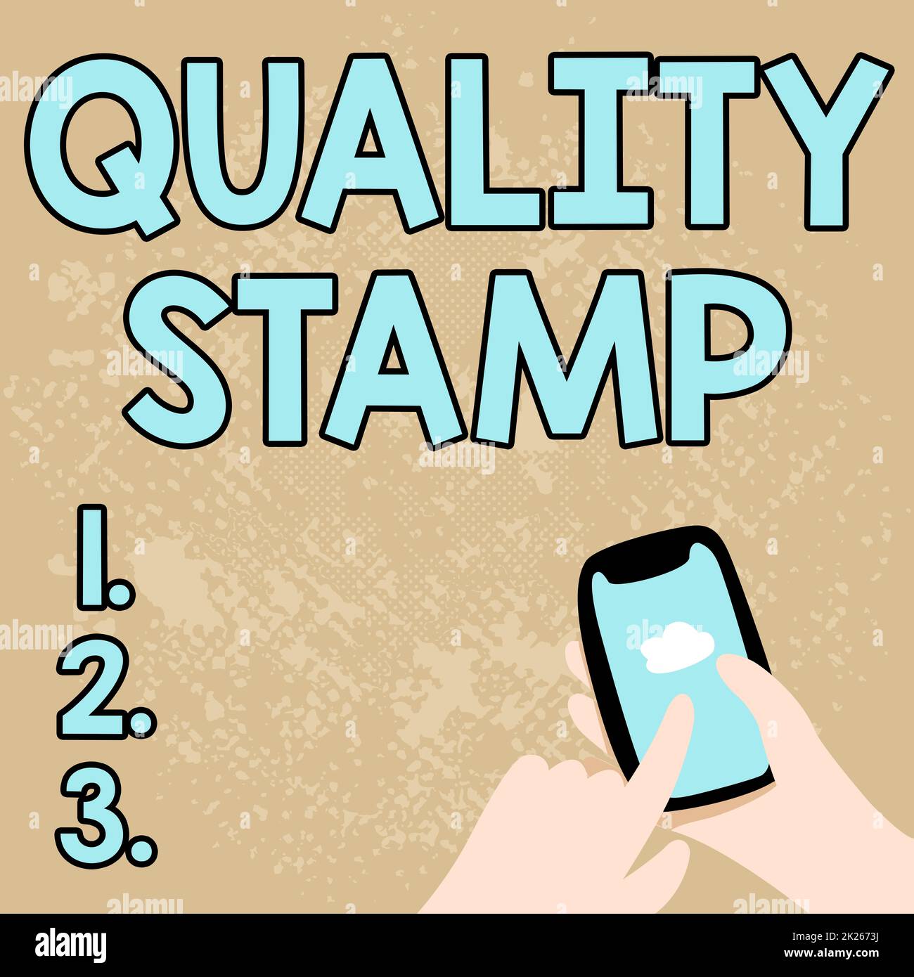 Writing displaying text Quality Stamp. Internet Concept Seal of ...