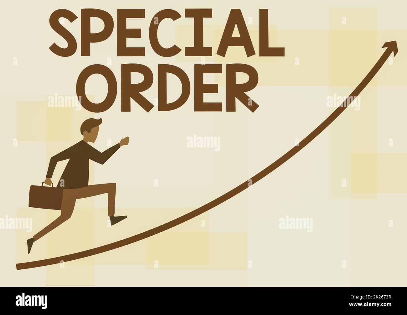 Hand writing sign Special Order. Business overview Specific Item ...