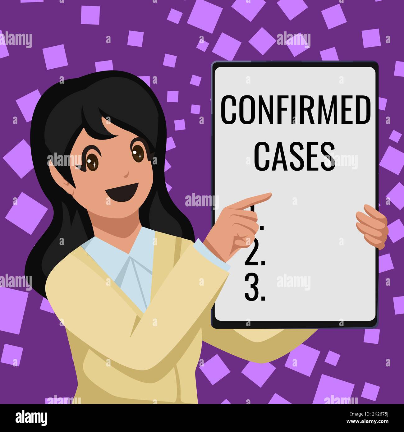 Text sign showing Confirmed Cases. Business concept set of ...