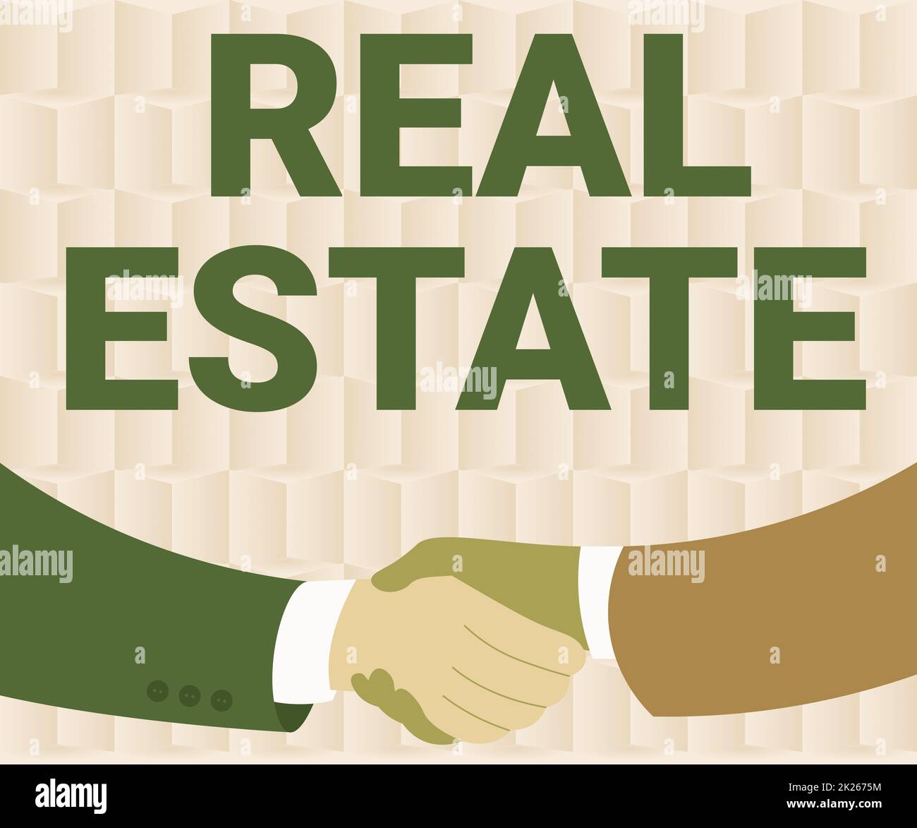 Text sign showing Real Estate. Word Written on total property ...