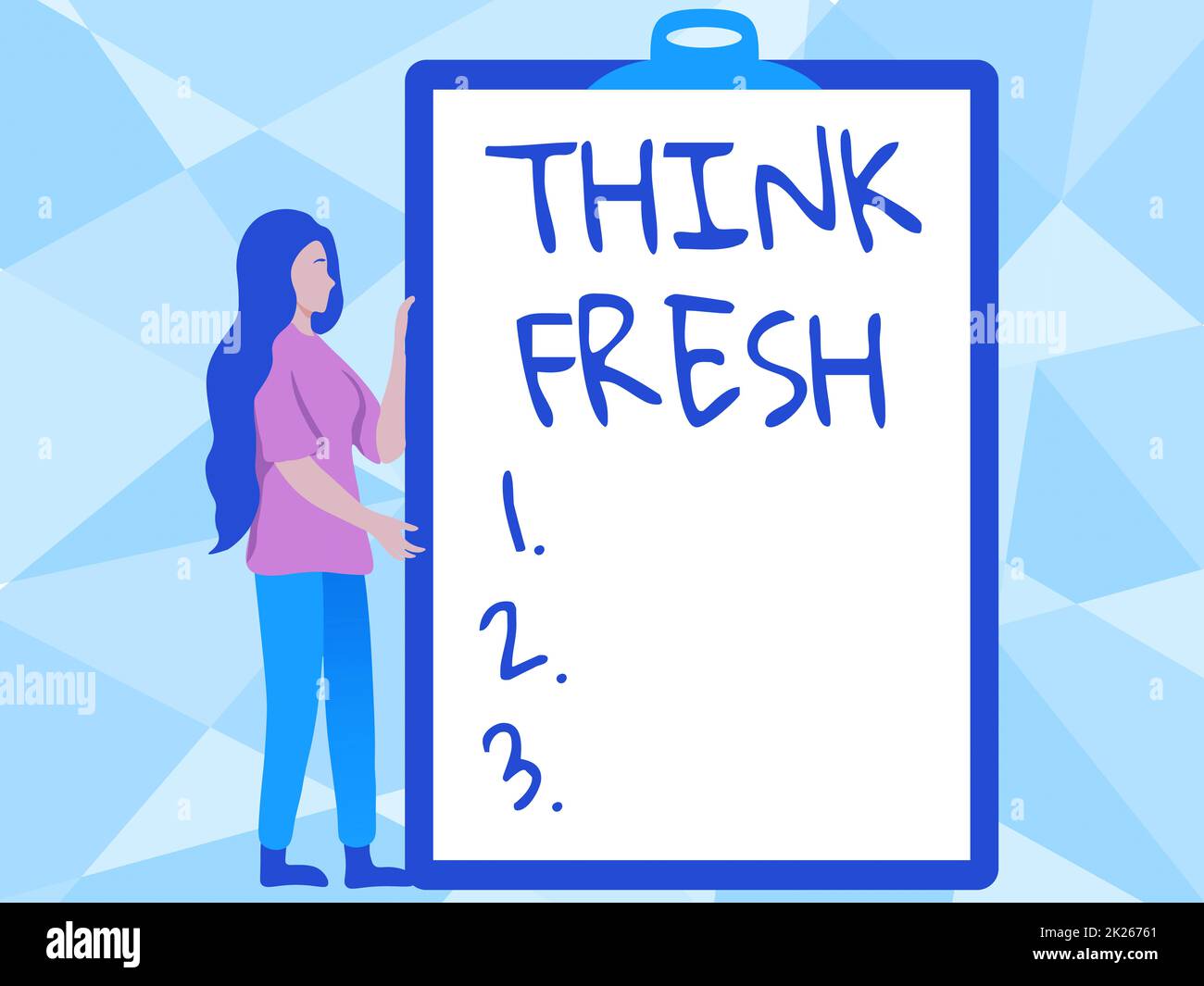 Conceptual display Think Fresh. Business concept a new perspective of ...
