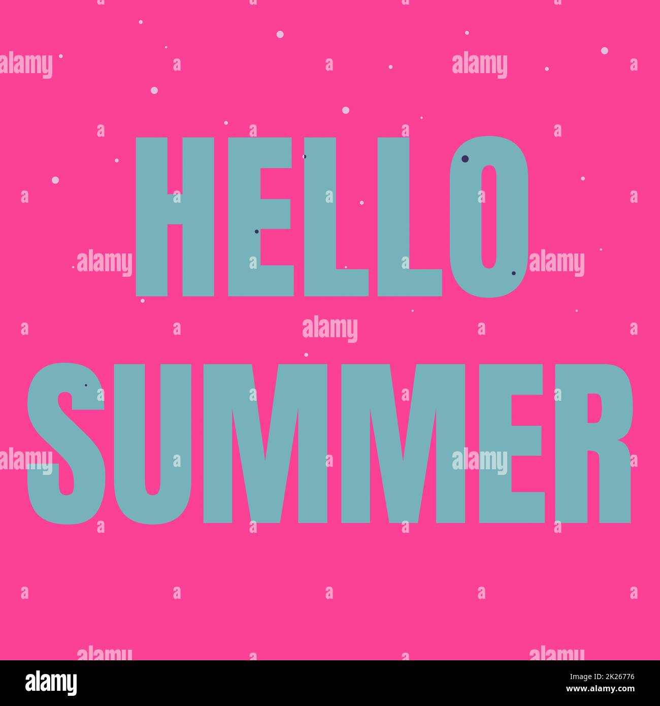 Text sign showing Hello Summer. Conceptual photo Welcoming the warmest ...