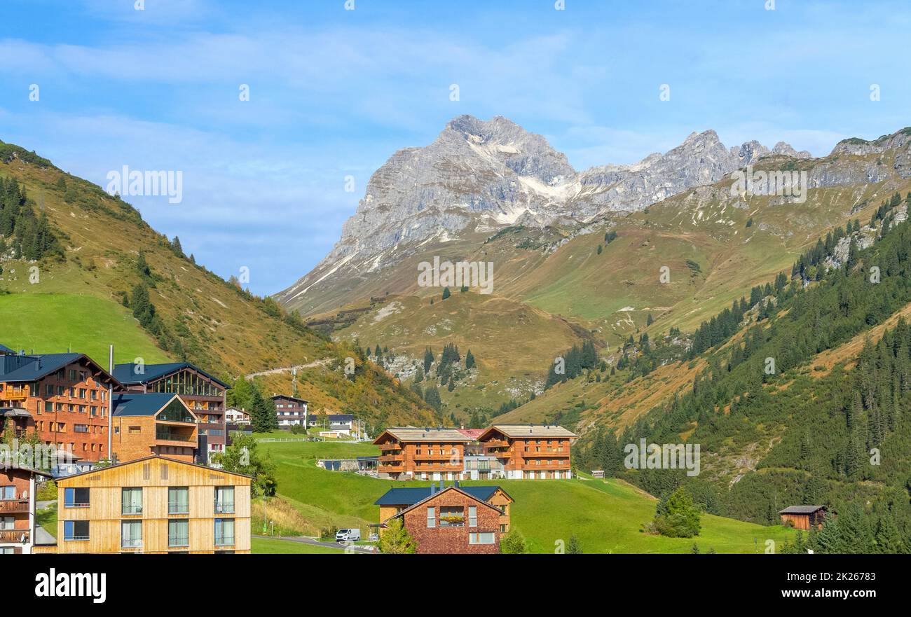 Around Warth in Austria Stock Photo - Alamy