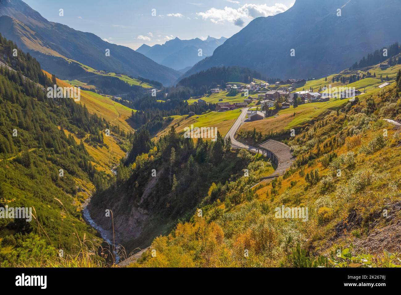 Around Warth in Austria Stock Photo - Alamy
