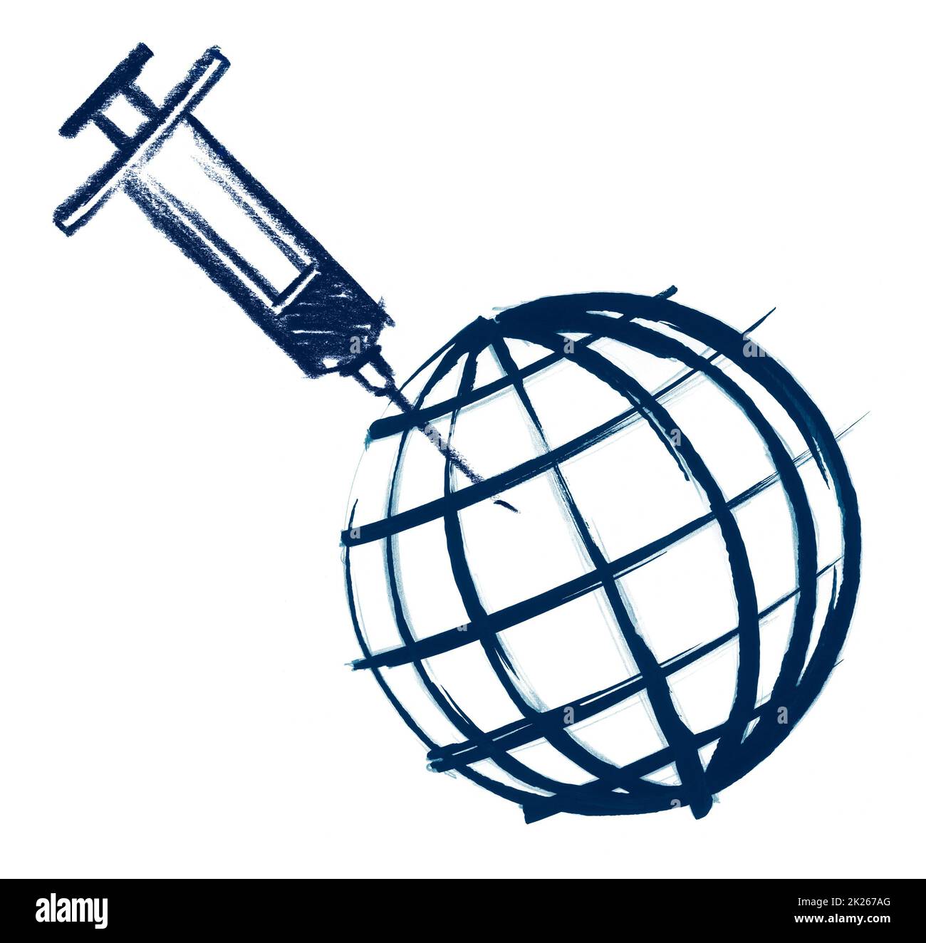 Global vaccination art Cut Out Stock Images & Pictures - Alamy