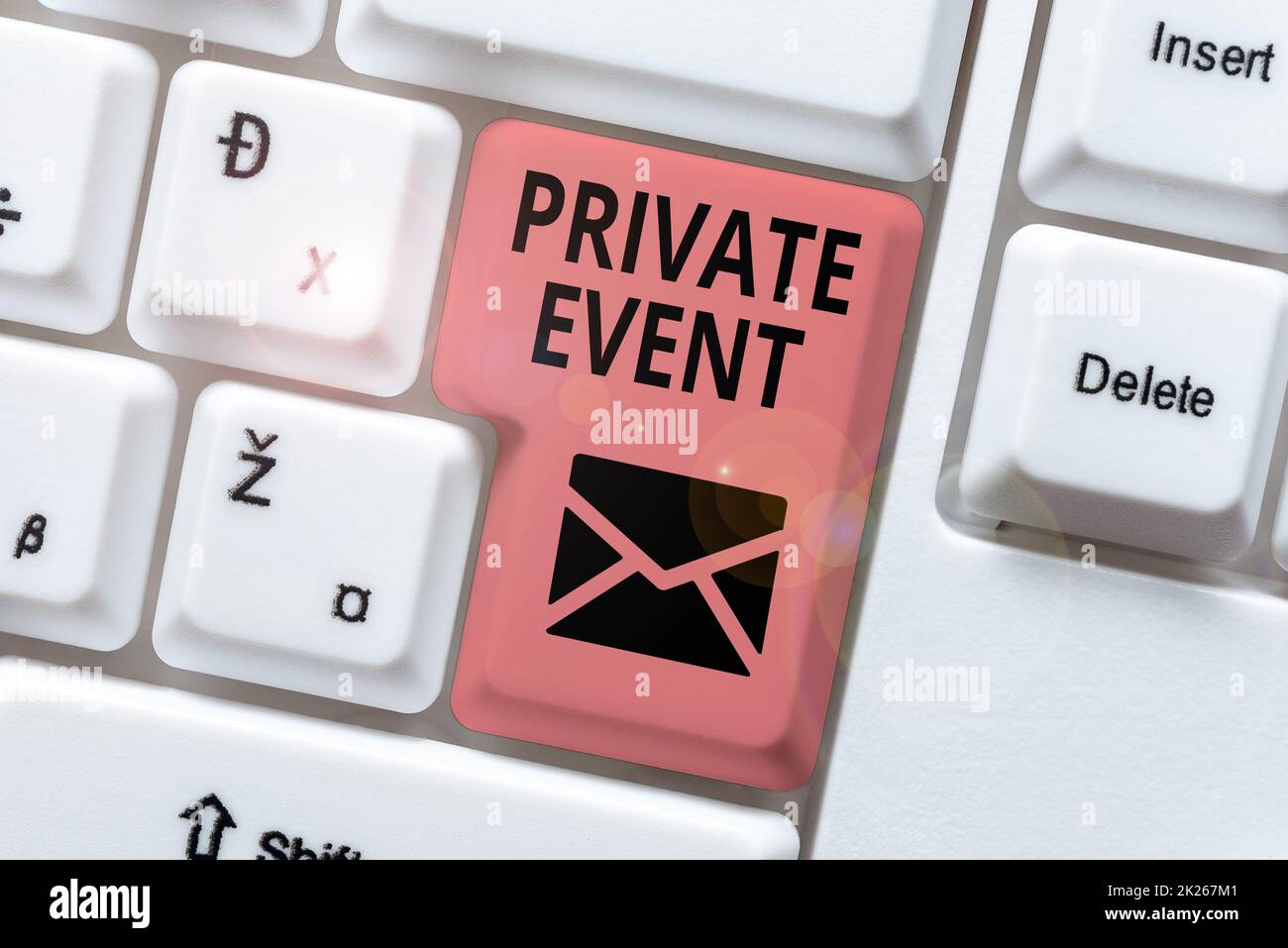 Hand writing sign Private Event. Word Written on Exclusive Reservations ...