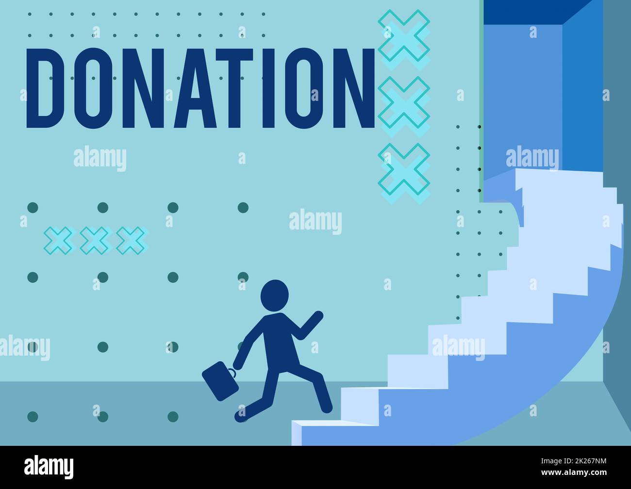 Text caption presenting Donation. Business showcase something that is ...