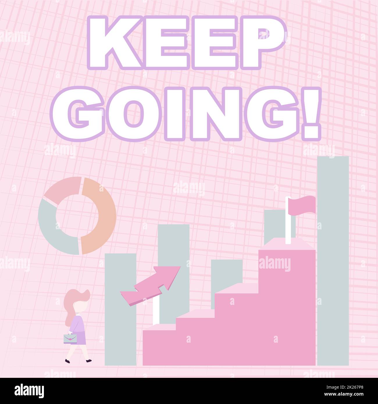 Inspiration showing sign Keep Going. Business concept to continue ...