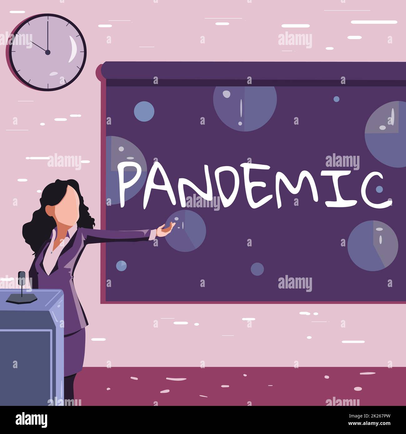 Text showing inspiration Pandemic. Business overview occurring over a ...
