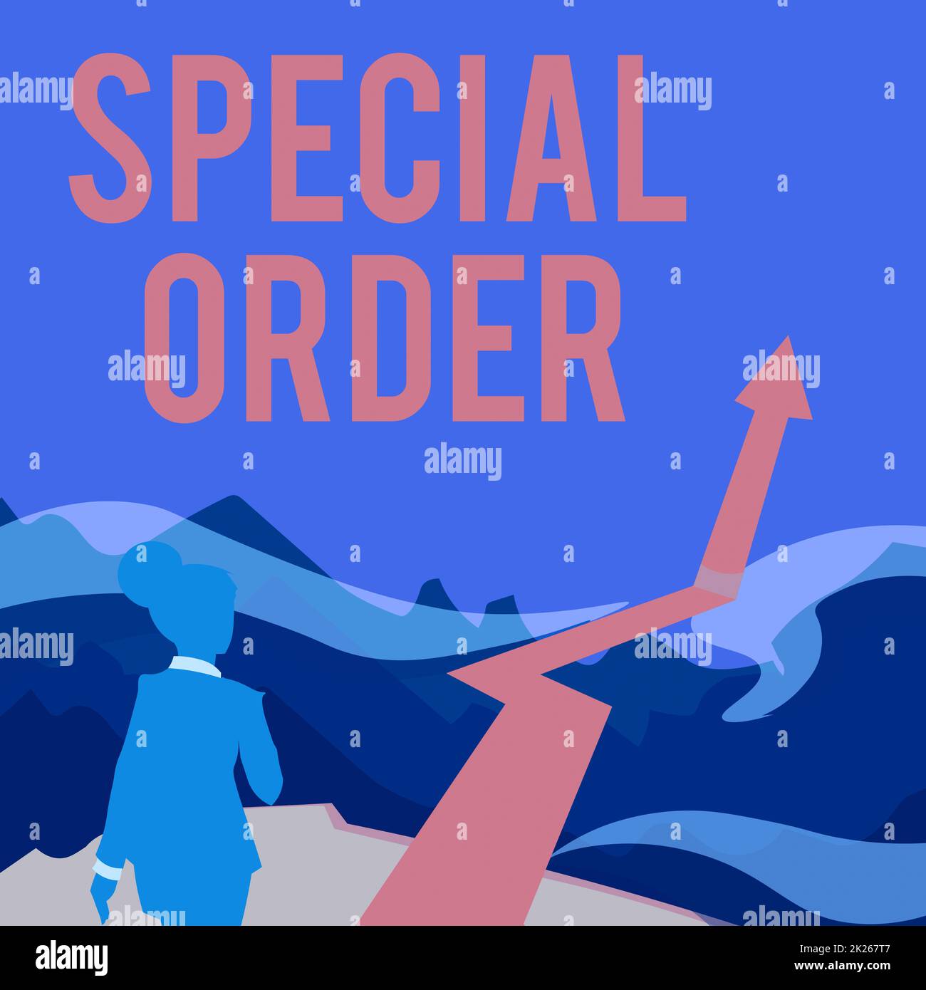 Text caption presenting Special Order. Word for Specific Item Requested ...