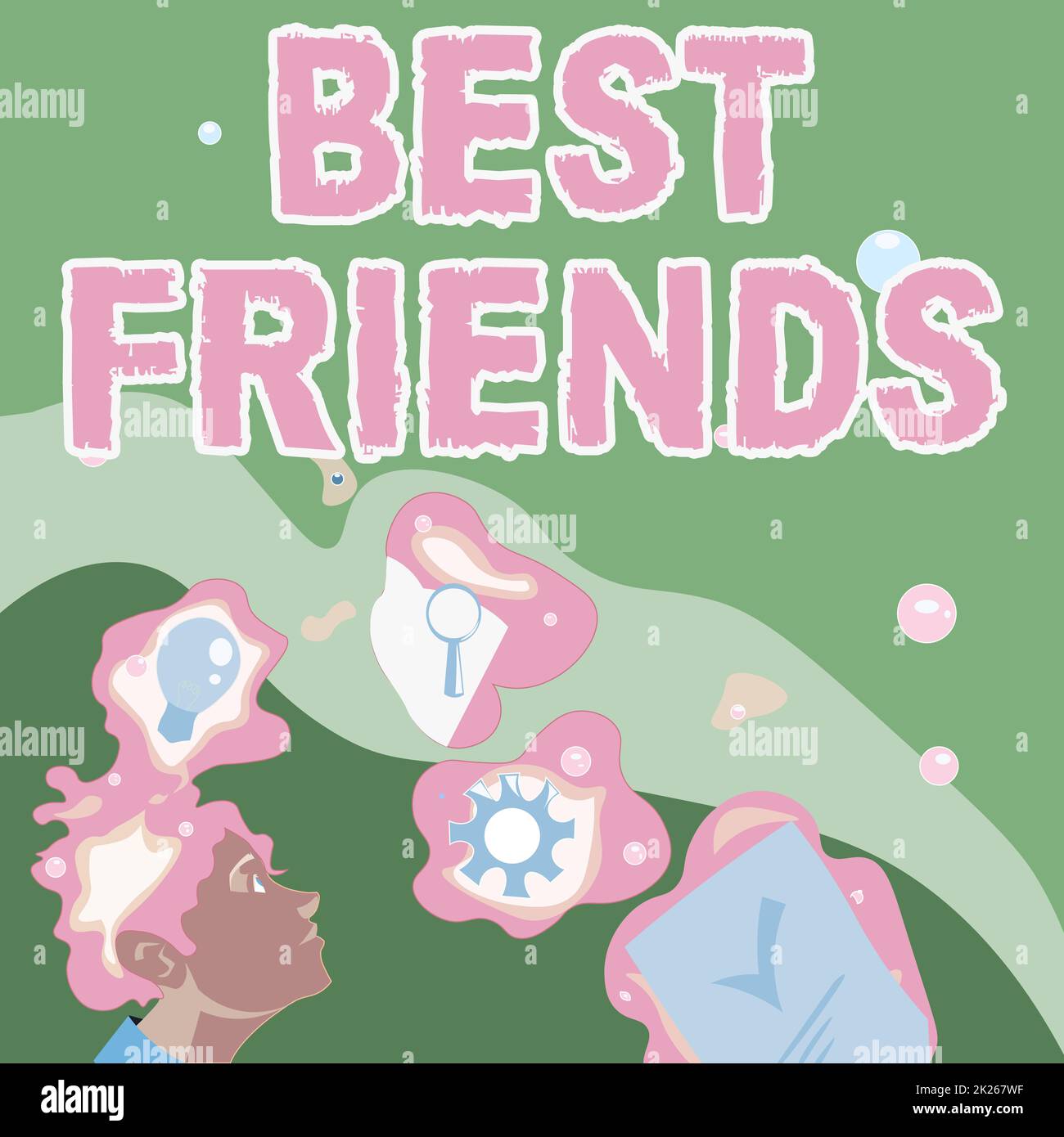 Writing displaying text Best Friends. Business overview A person you ...