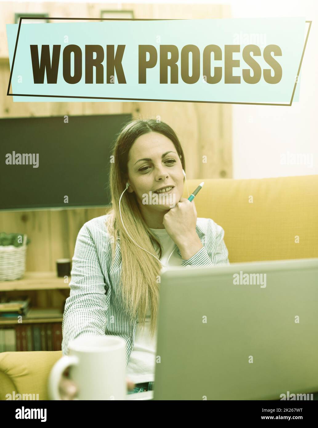 Conceptual caption Work Process. Business approach Standard procedures how to handle a ...