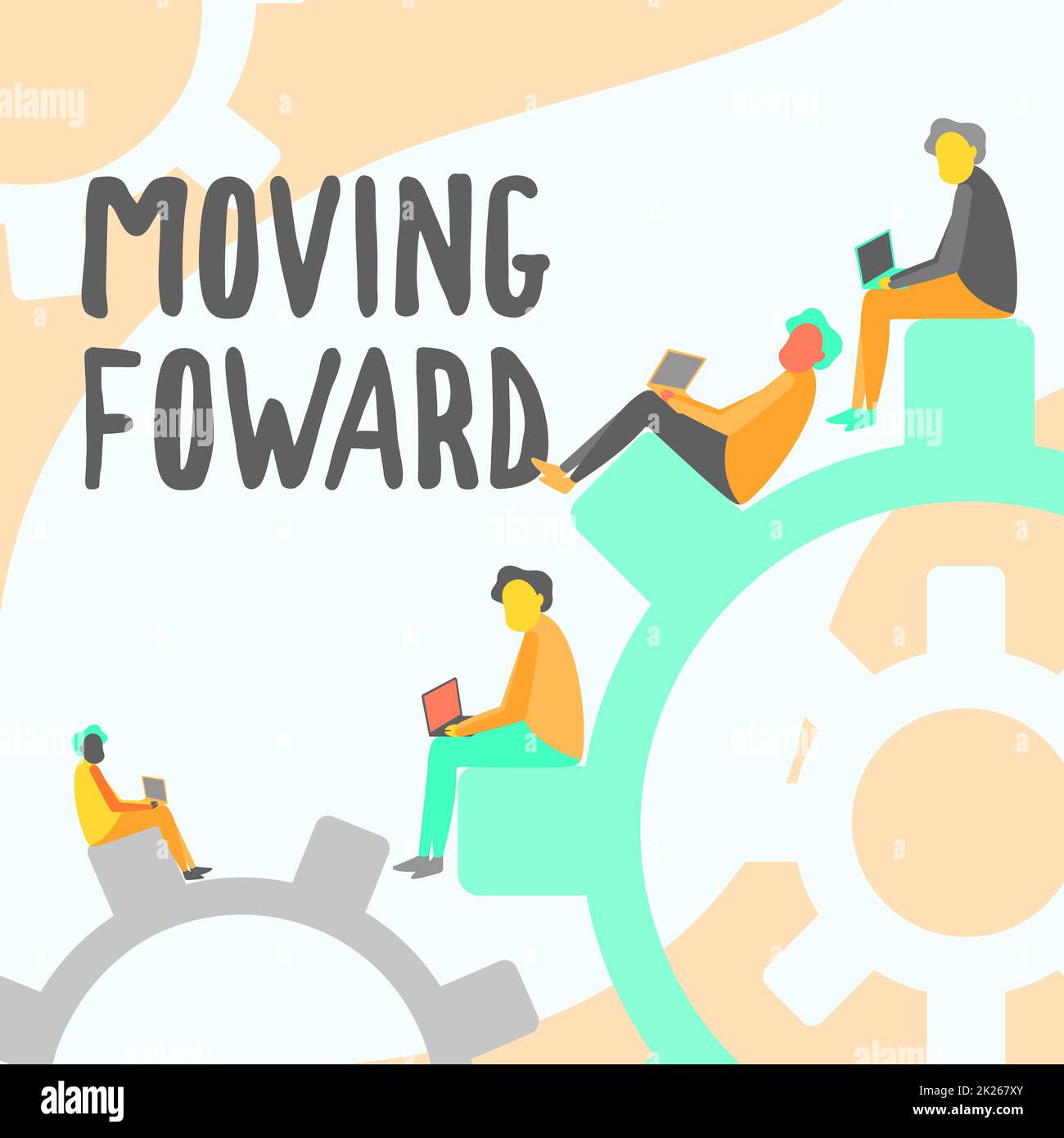 Conceptual caption Moving Foward. Internet Concept Towards a Point Move ...