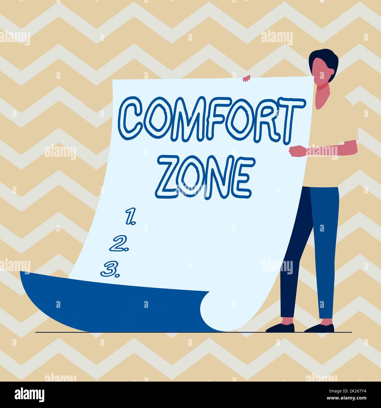 Text caption presenting Comfort Zone. Conceptual photo A situation ...