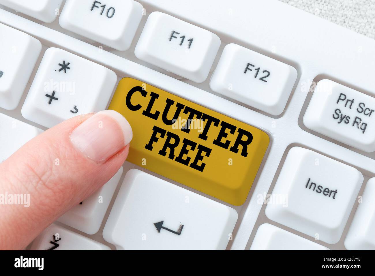 Conceptual display Clutter Free. Business showcase Well organized and ...