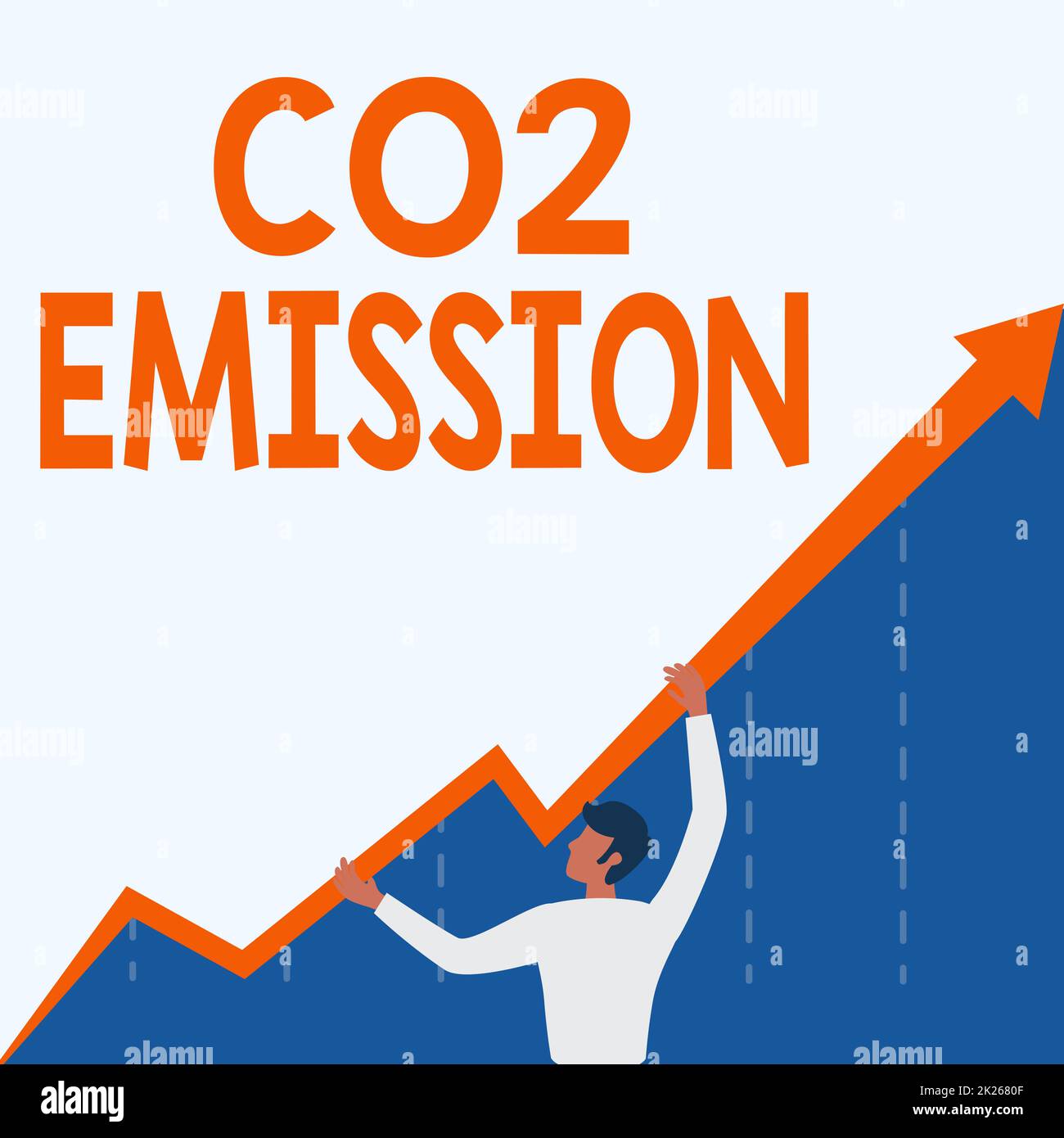 Handwriting text Co2 Emission. Internet Concept Releasing of greenhouse ...