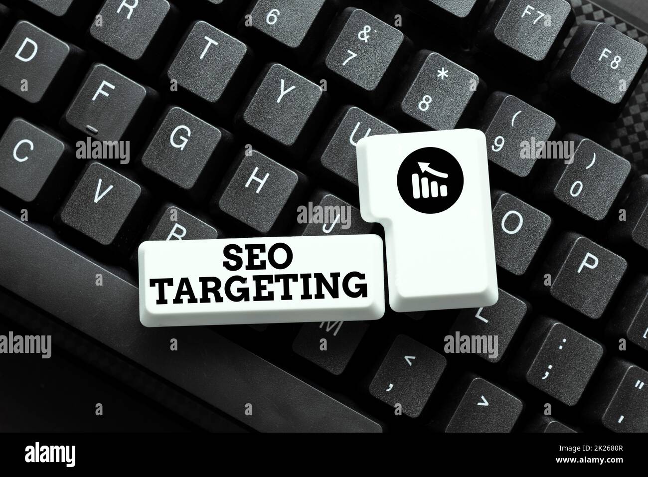 Text sign showing Seo Targeting. Business concept Specific Keywords for ...