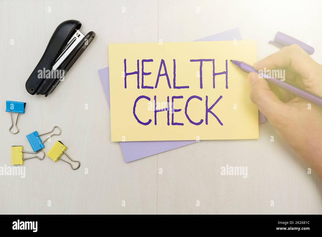 Text sign showing Health Check. Internet Concept Medical Examination ...