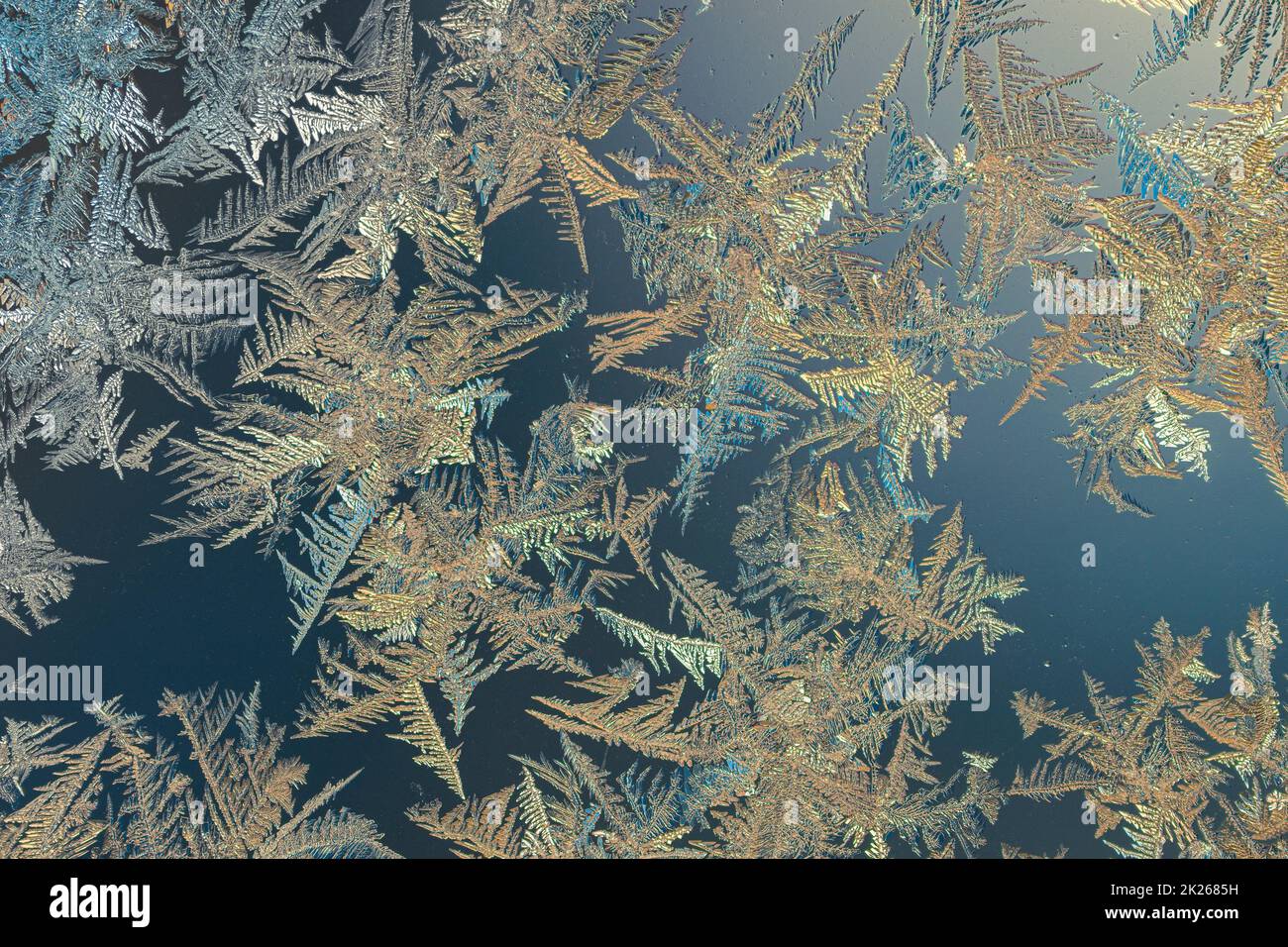 Abstract frosty pattern on glass Stock Photo - Alamy