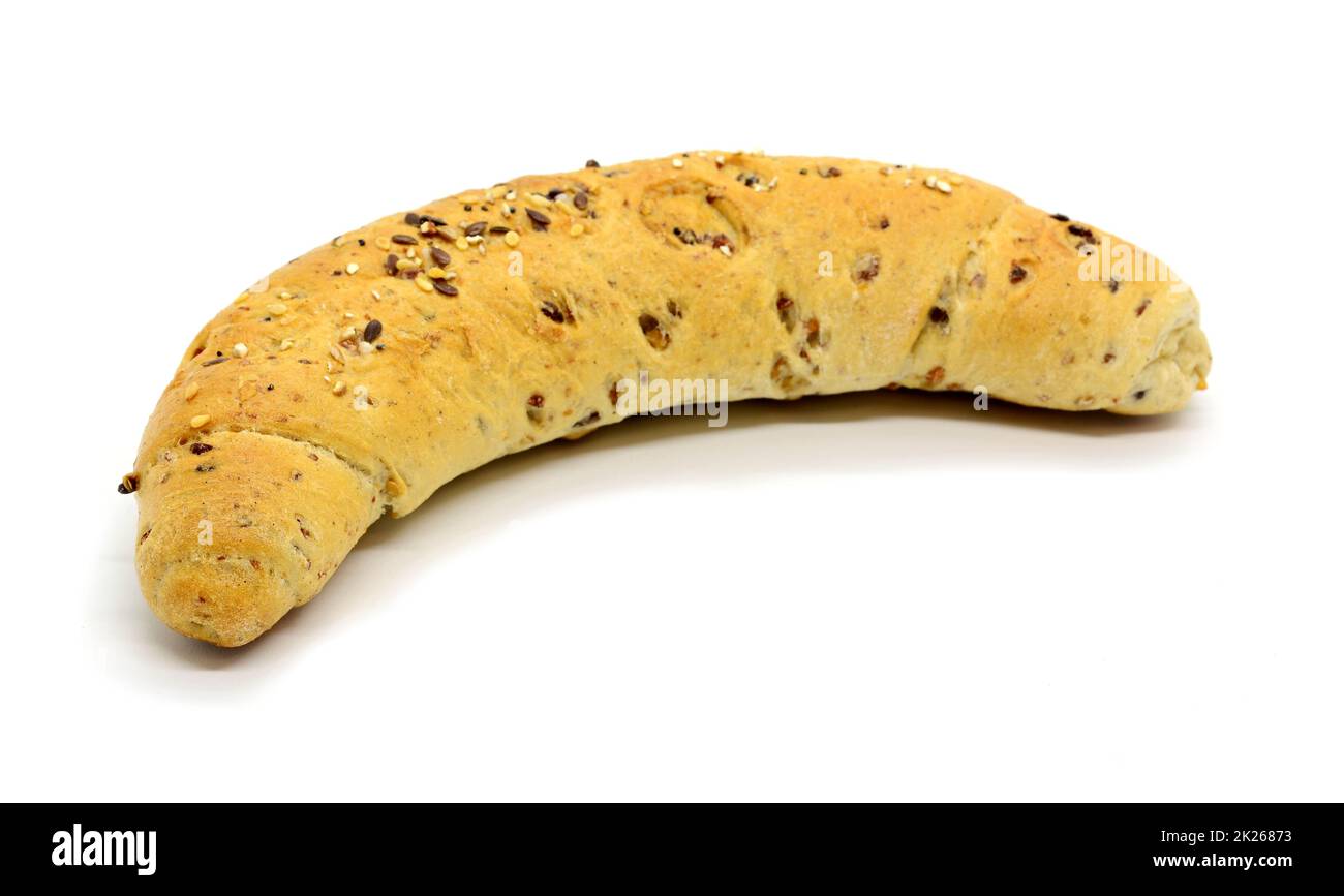 Whole grain bread roll Stock Photo - Alamy