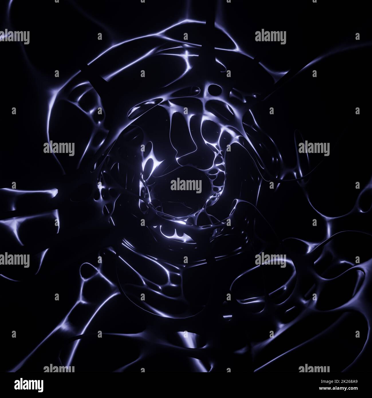 Abstract modern blue wire Stock Photo - Alamy