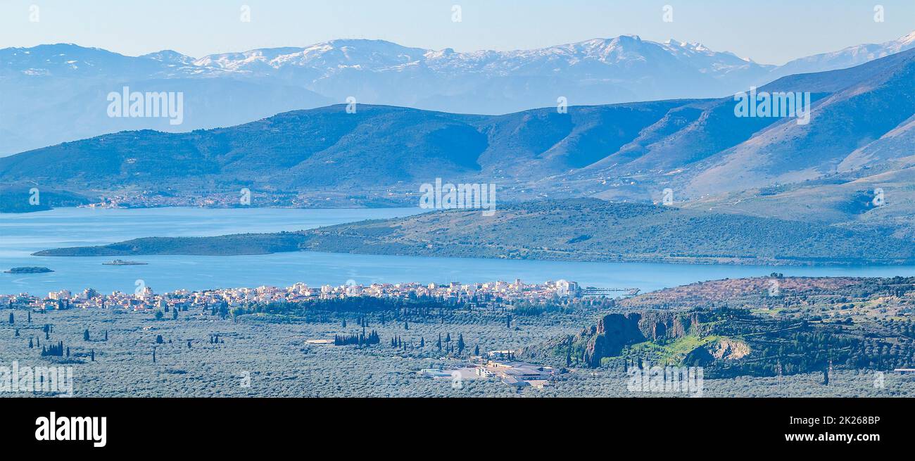 Itea City, Phocis, Greece Stock Photo - Alamy