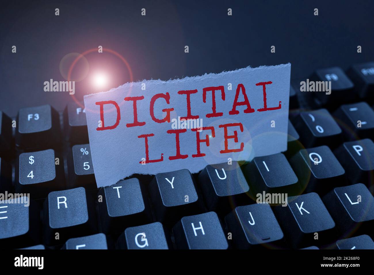 Handwriting text Digital Life. Conceptual photo Living in a world ...