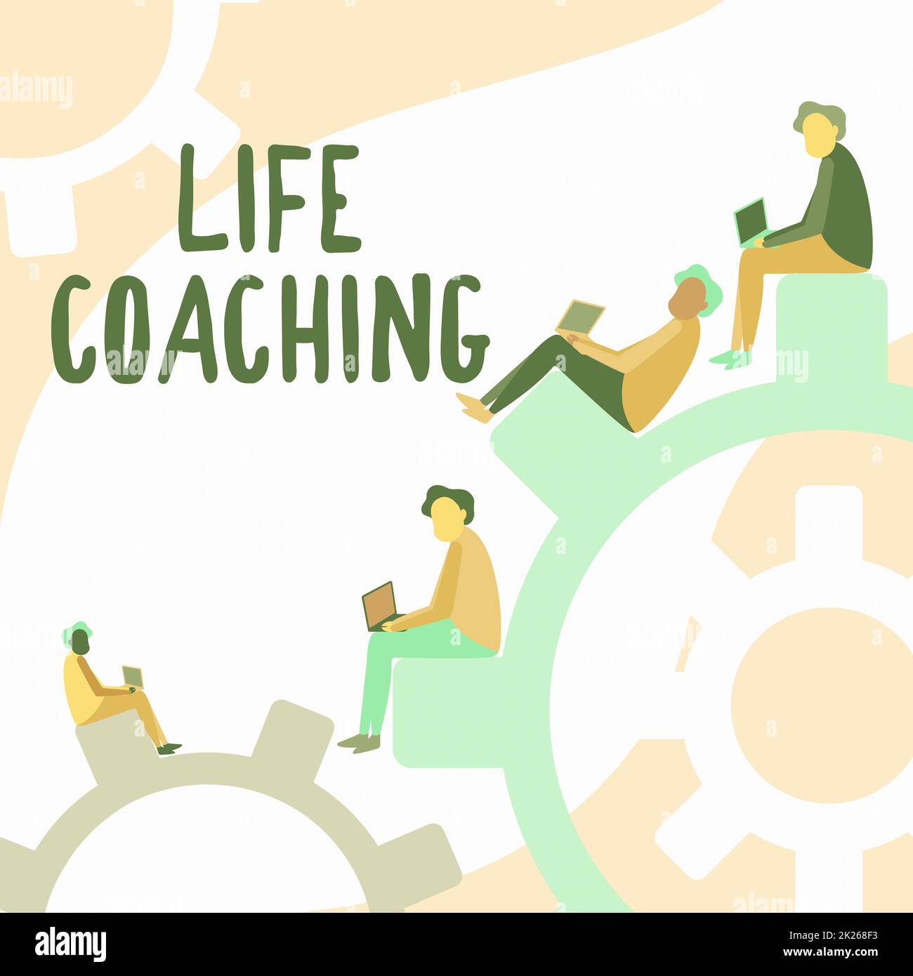 Writing displaying text Life Coaching. Business concept Improve Lives ...