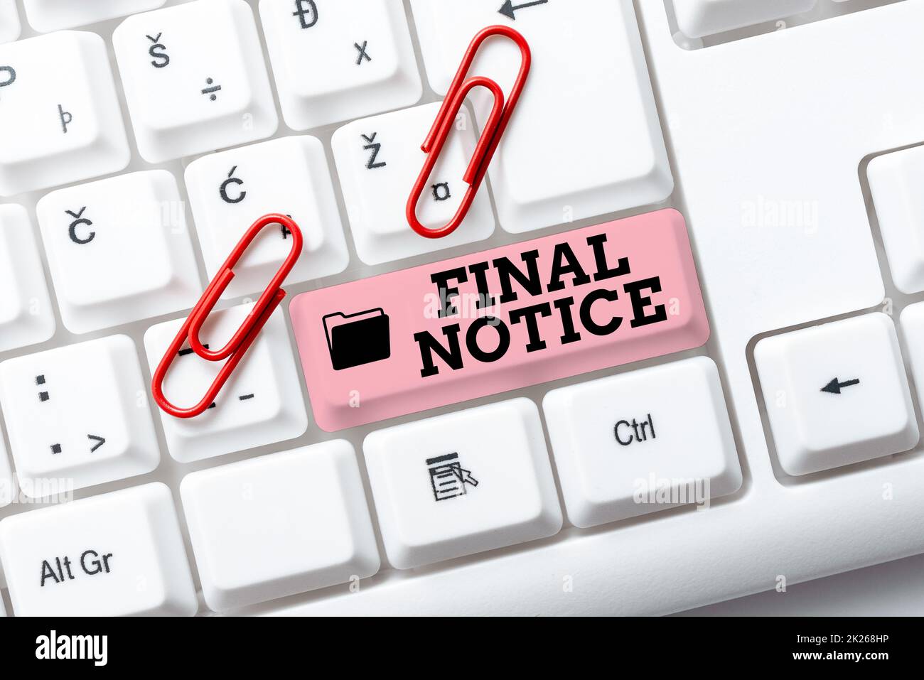 Conceptual display Final Notice. Business overview Formal Declaration ...