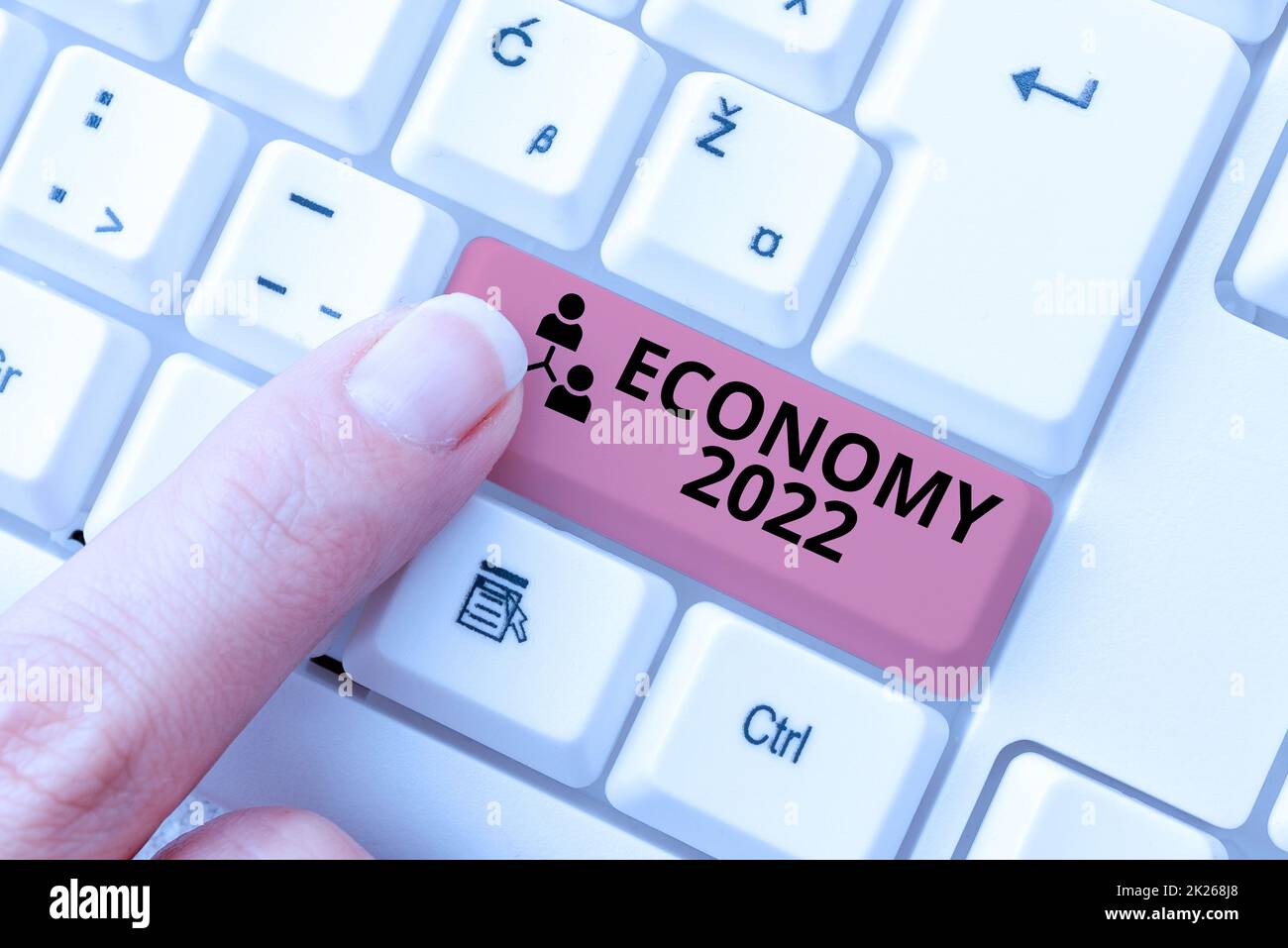 Conceptual display Economy 2022. Concept meaning State of wealth and ...