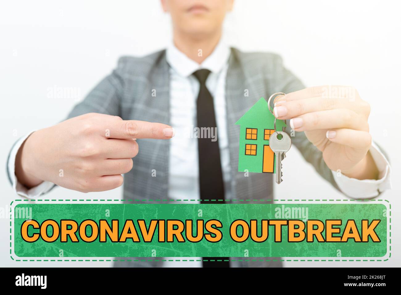 Text sign showing Coronavirus Outbreak. Business idea infectious ...