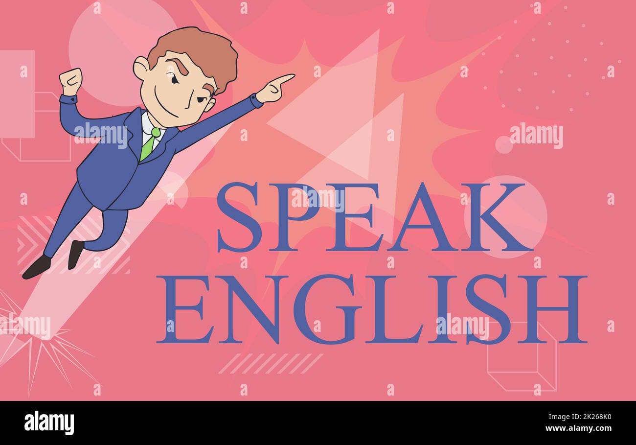 Hand writing sign Speak English. Business idea Study another Foreign ...