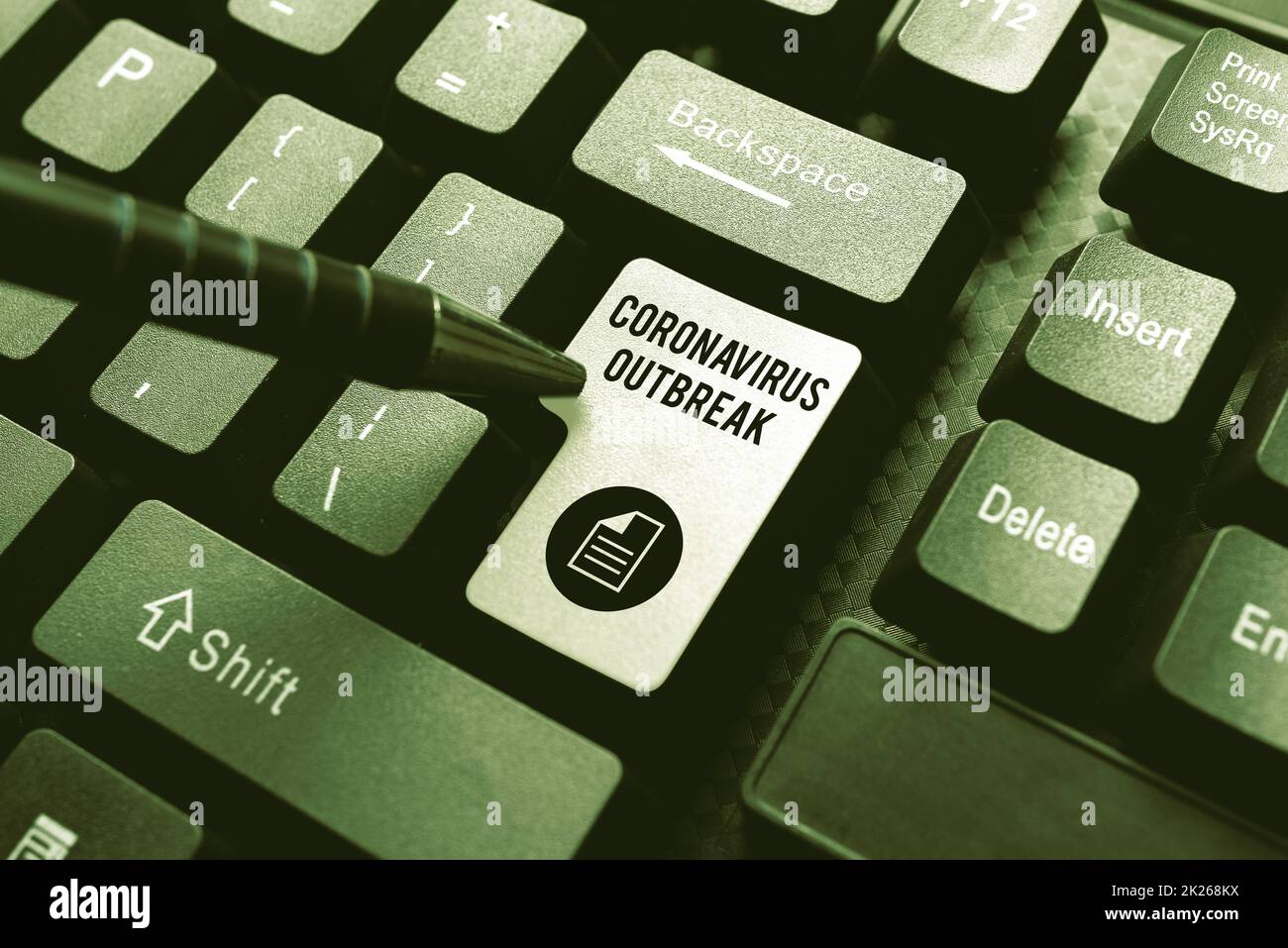 Sign displaying Coronavirus Outbreak. Business showcase infectious ...