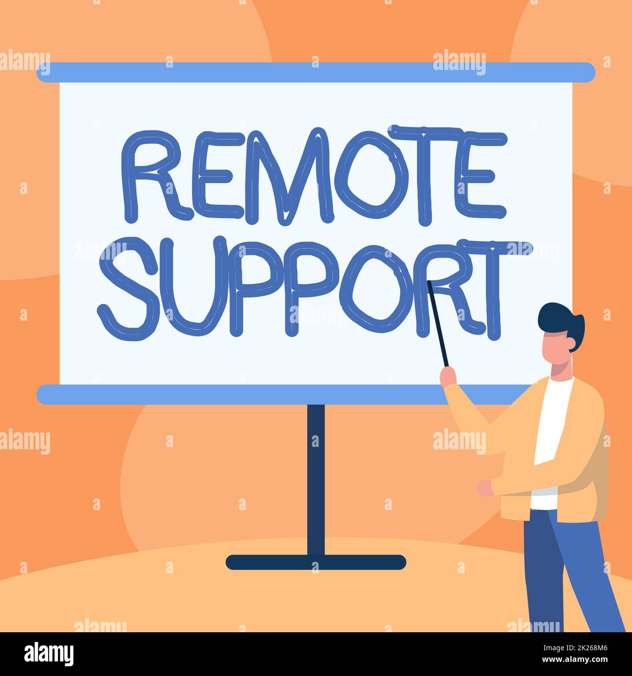 Text Sign Showing Remote Support Business Concept Type Of Secure