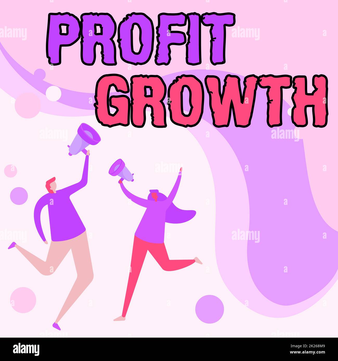 Inspiration showing sign Profit Growth. Business showcase Objectives ...