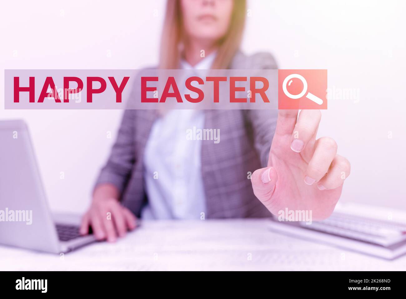 Sign displaying Happy Easter. Business overview Christian feast ...