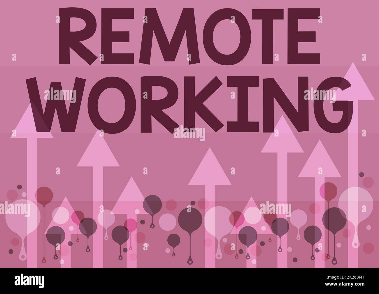 Inspiration showing sign Remote Working. Business concept style that ...