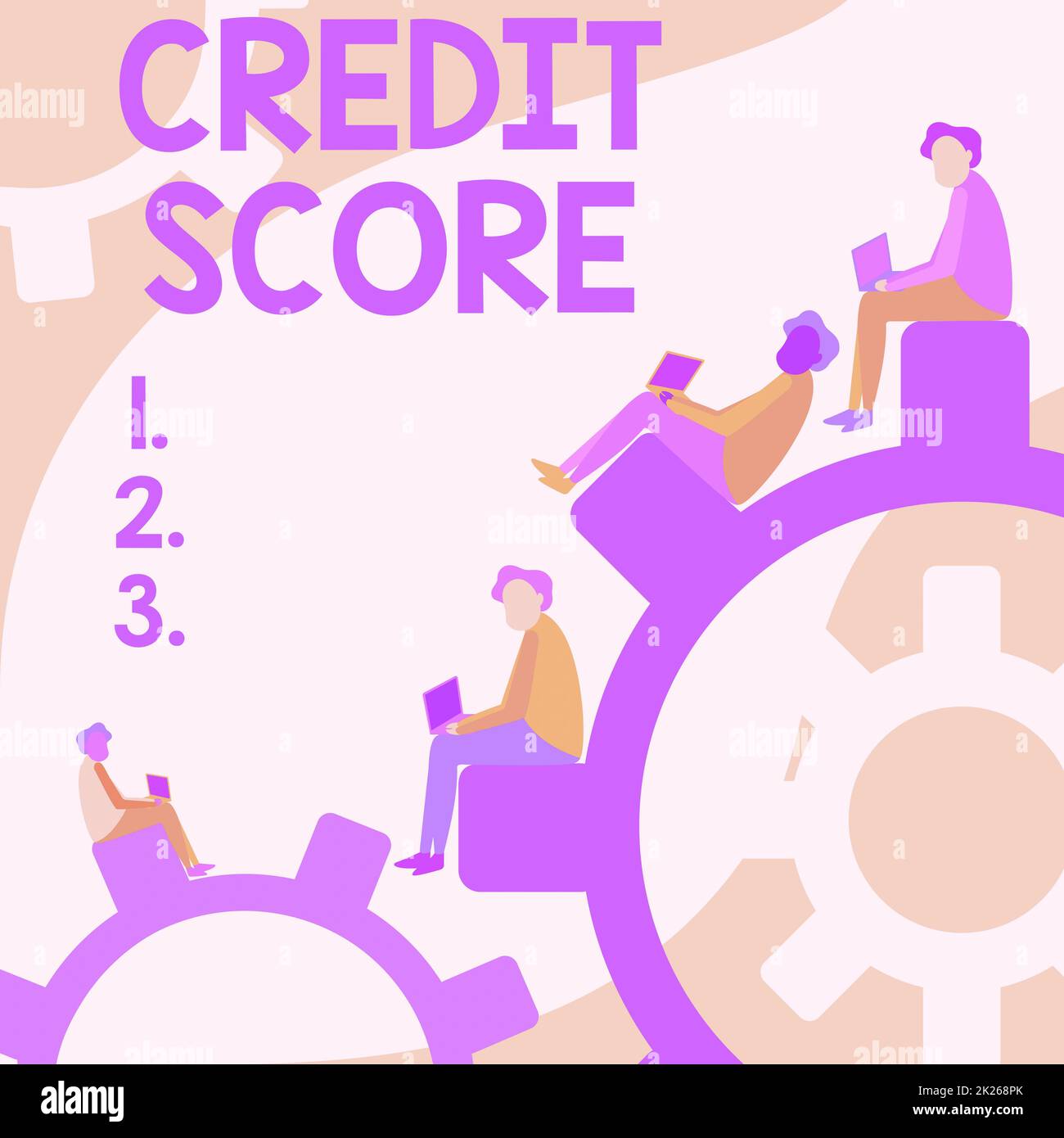 Hand writing sign Credit Score. Business overview Represent the ...