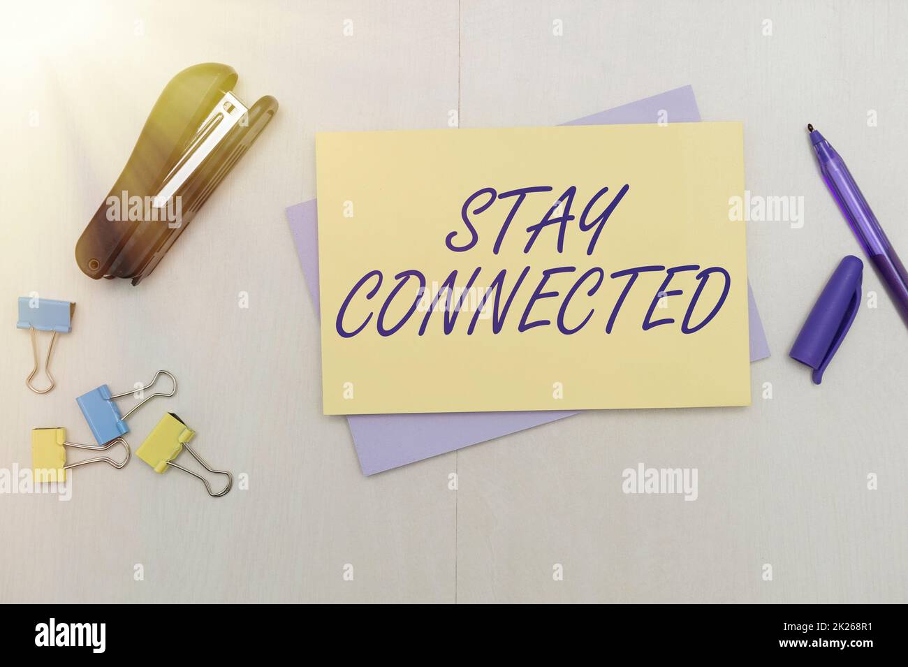 Inspiration showing sign Stay Connected. Internet Concept to remain ...