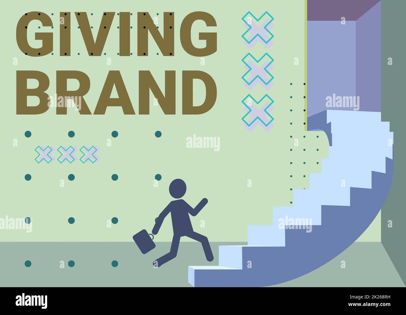 Text sign showing Giving Brand. Internet Concept The process of giving ...
