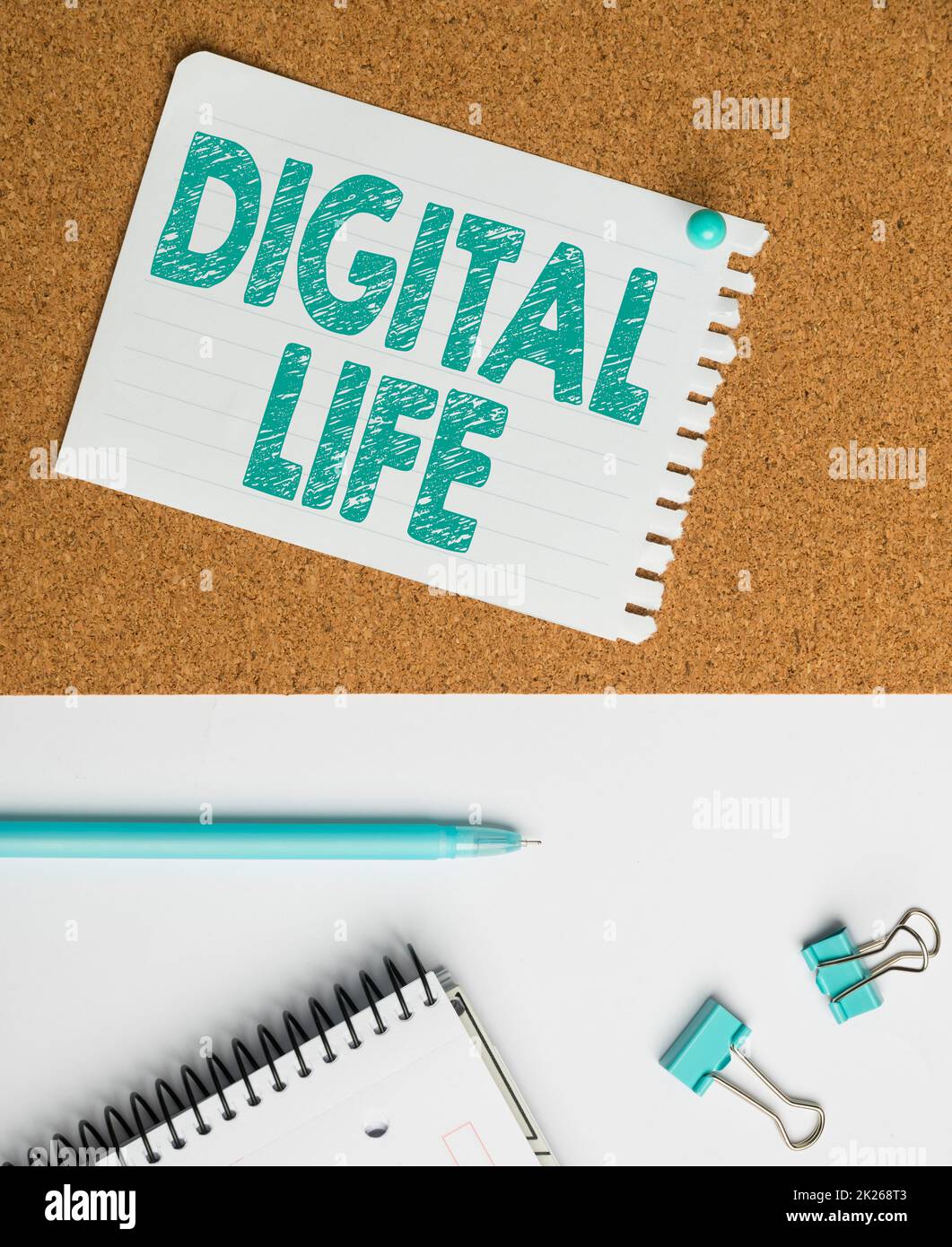 Text sign showing Digital Life. Word for Living in a world ...